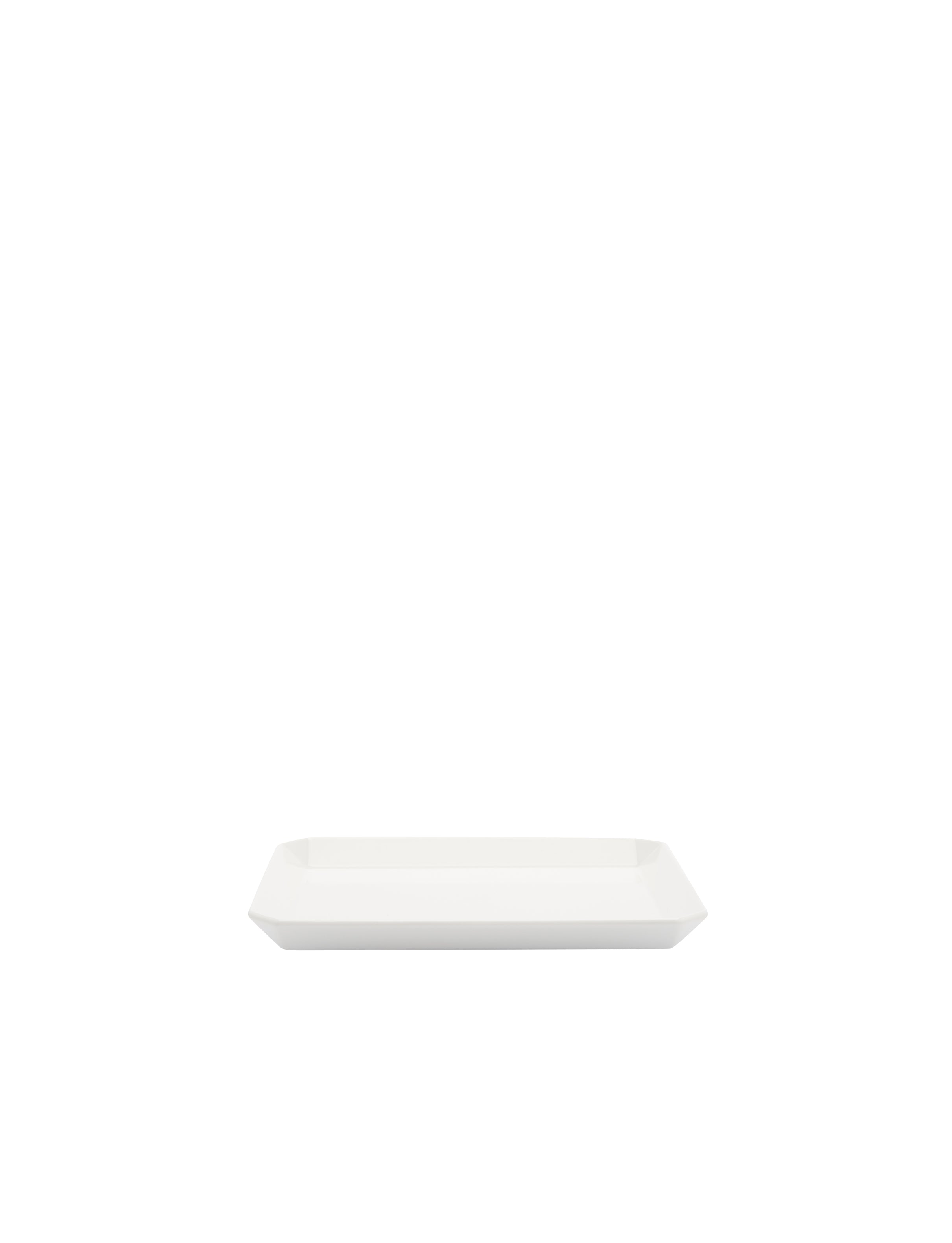 TY Square Plate 165 glazed white – The Table Project